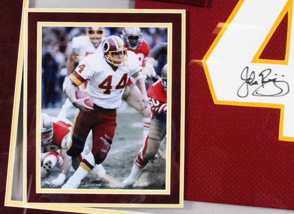 John Riggins Signed Jersey Framed Redskins - COA - Memorabilia Expert