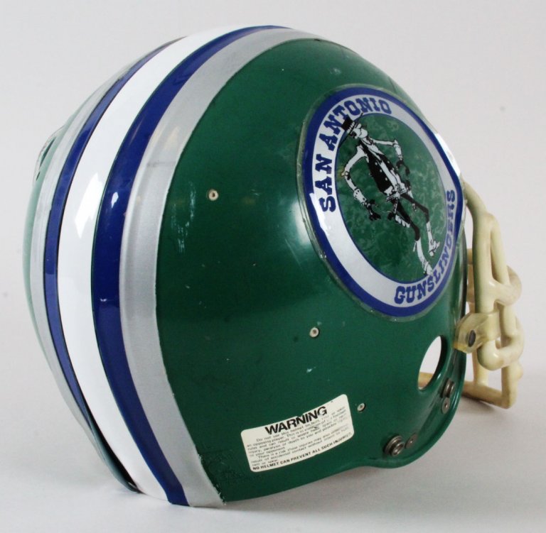 USFL San Antonio Gunslingers Game-Worn Helmet – COA 100% Authentic Team ...