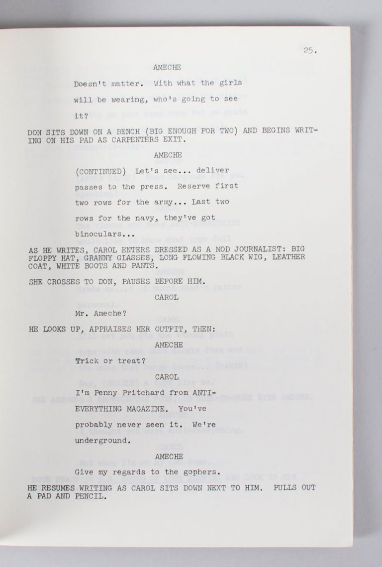 1969 Here’s Lucy Script – Lucy and Carol Burnett – Memorabilia Expert